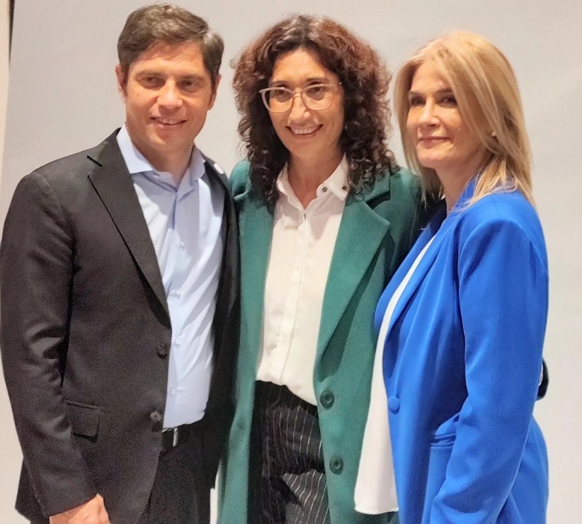 María Lamarche con Kicillof y Magario - La Nueva Verdad de Rauch